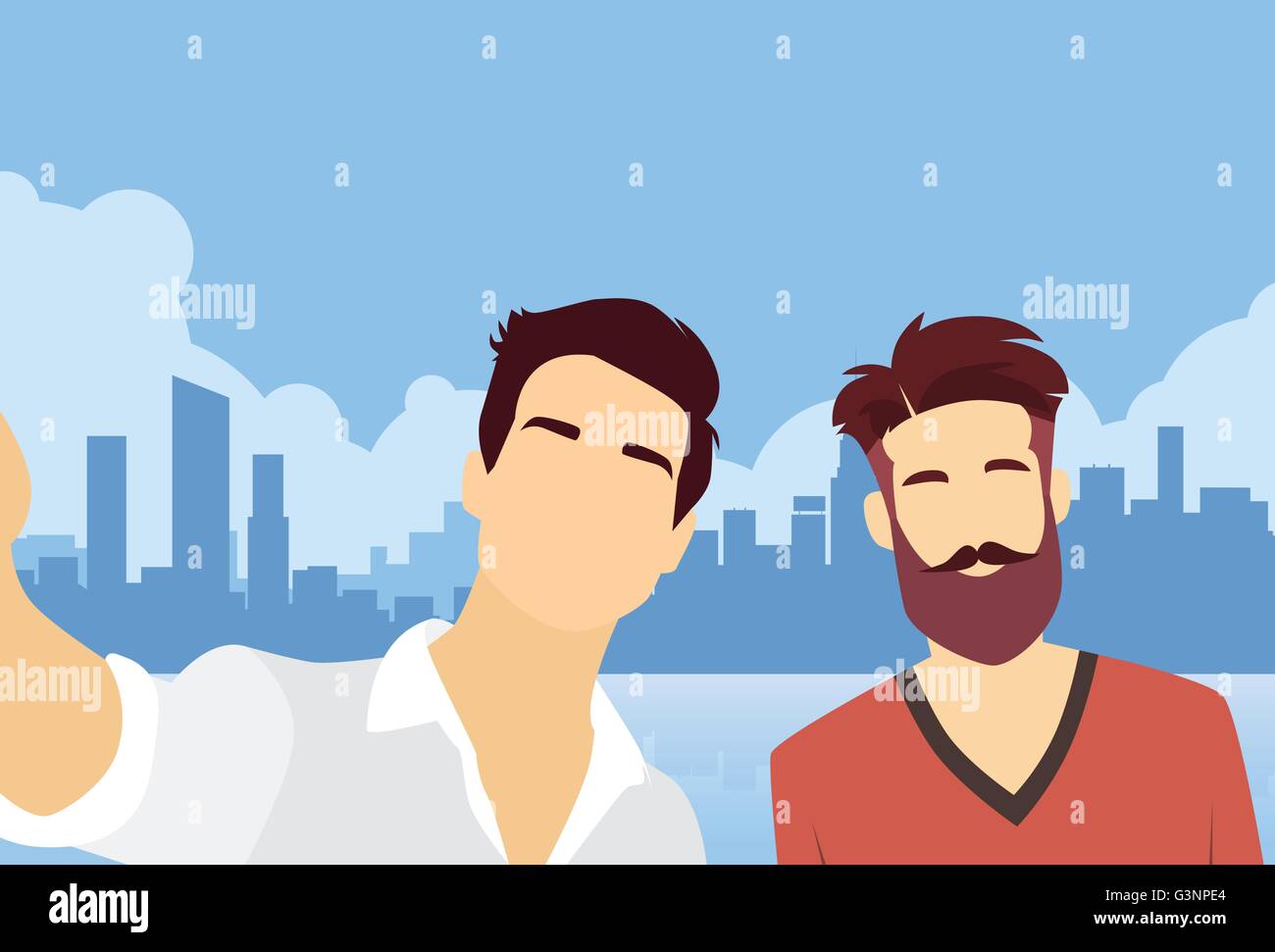 Video mobile shooting man Stock Vector Images - Alamy