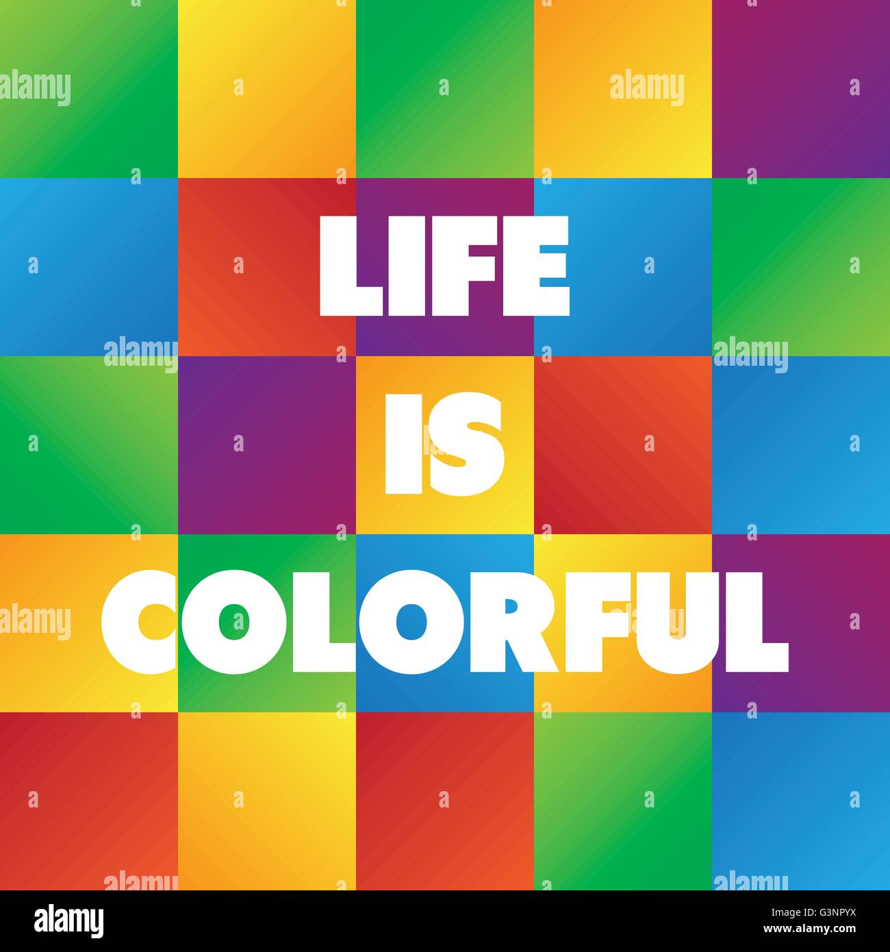 Colorful life Stock Vector Images - Alamy