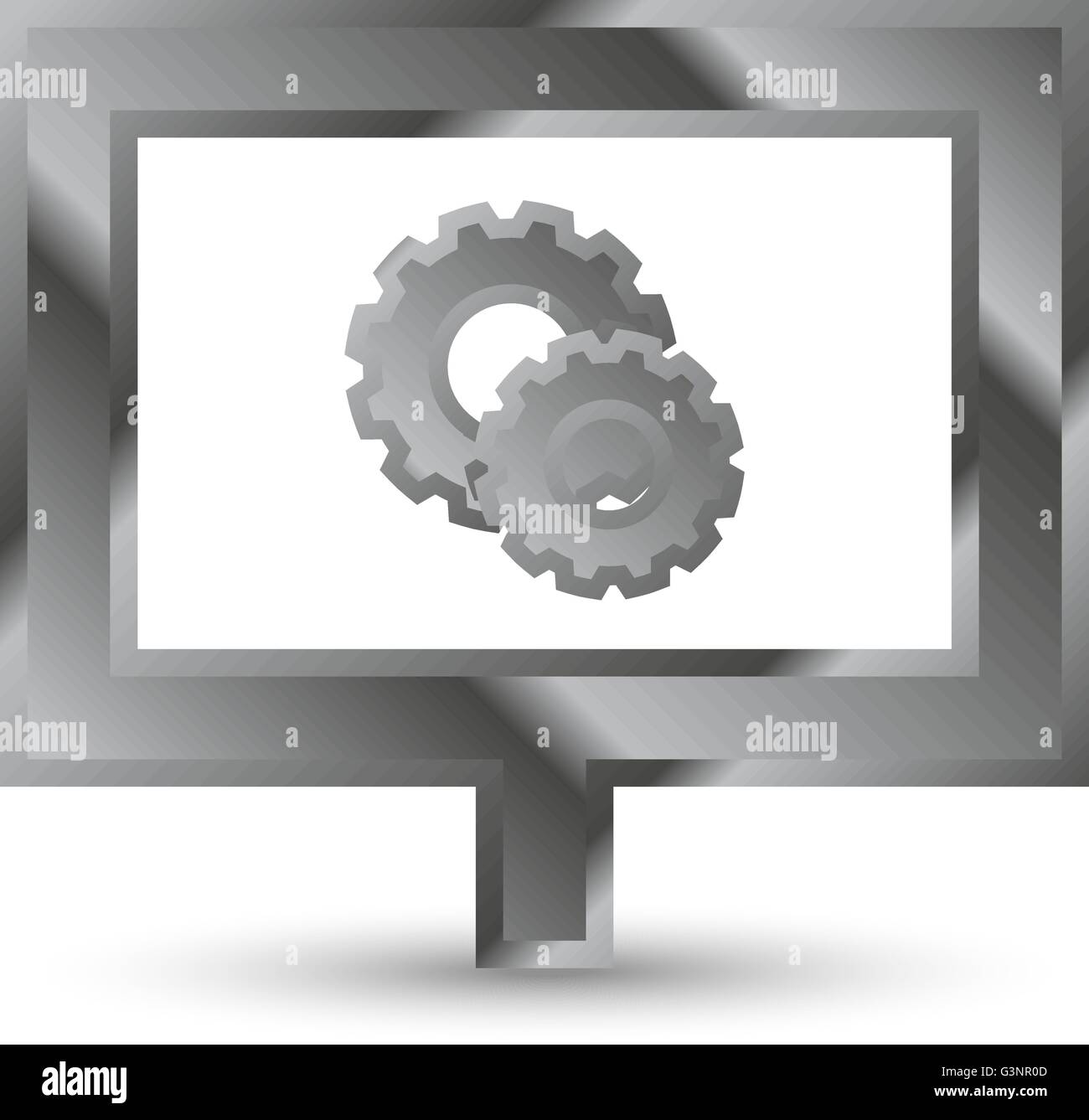 service monitor icon illustration Stock Vector Image & Art - Alamy