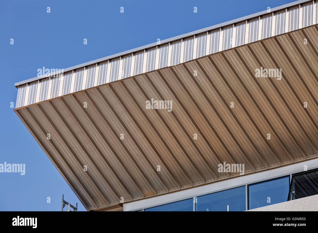 Details of aluminum facade and aluminum panels Stock Photo - Alamy