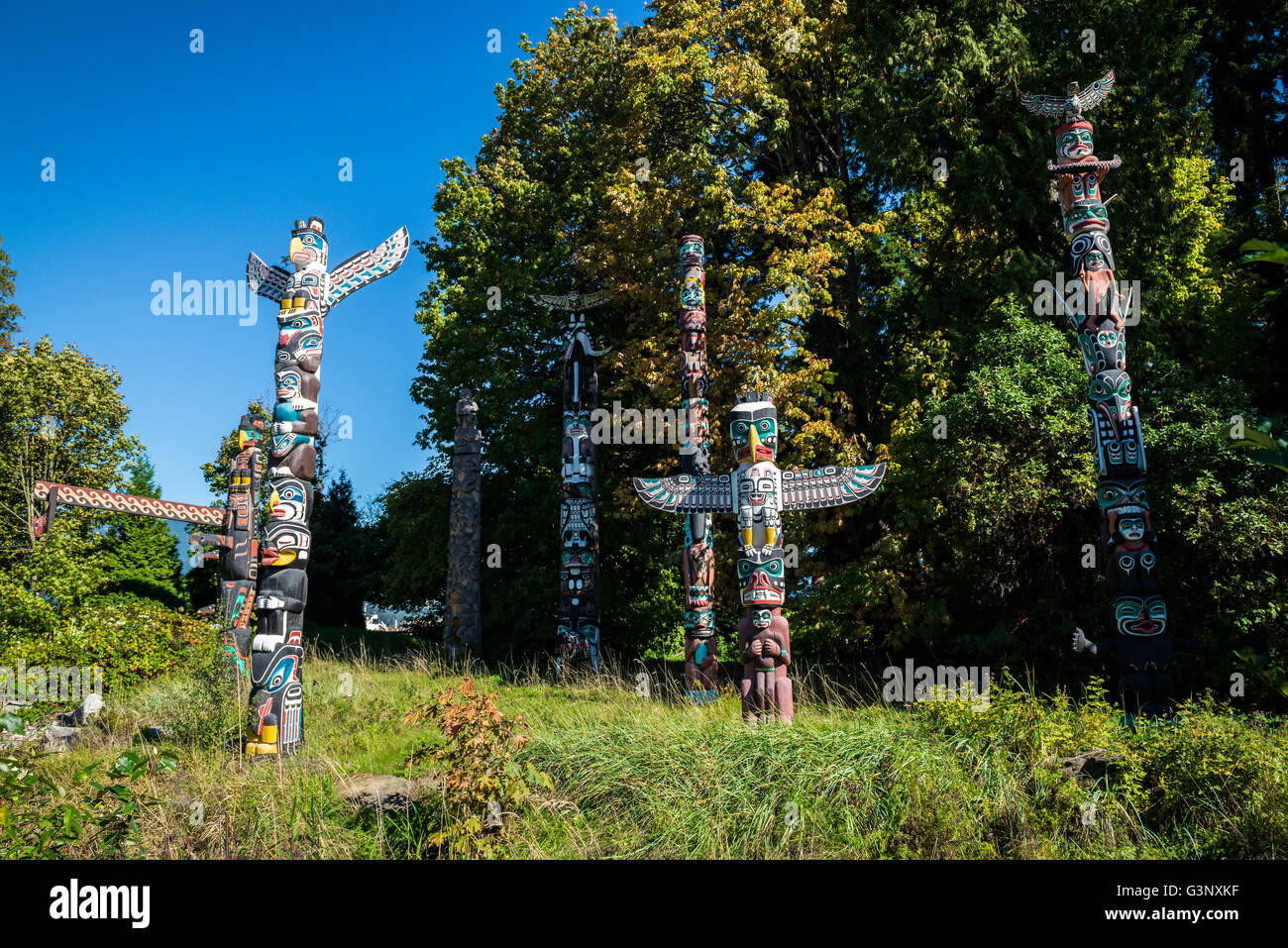 Totems are spirit beings or symbol of a tribe hi-res stock photography ...