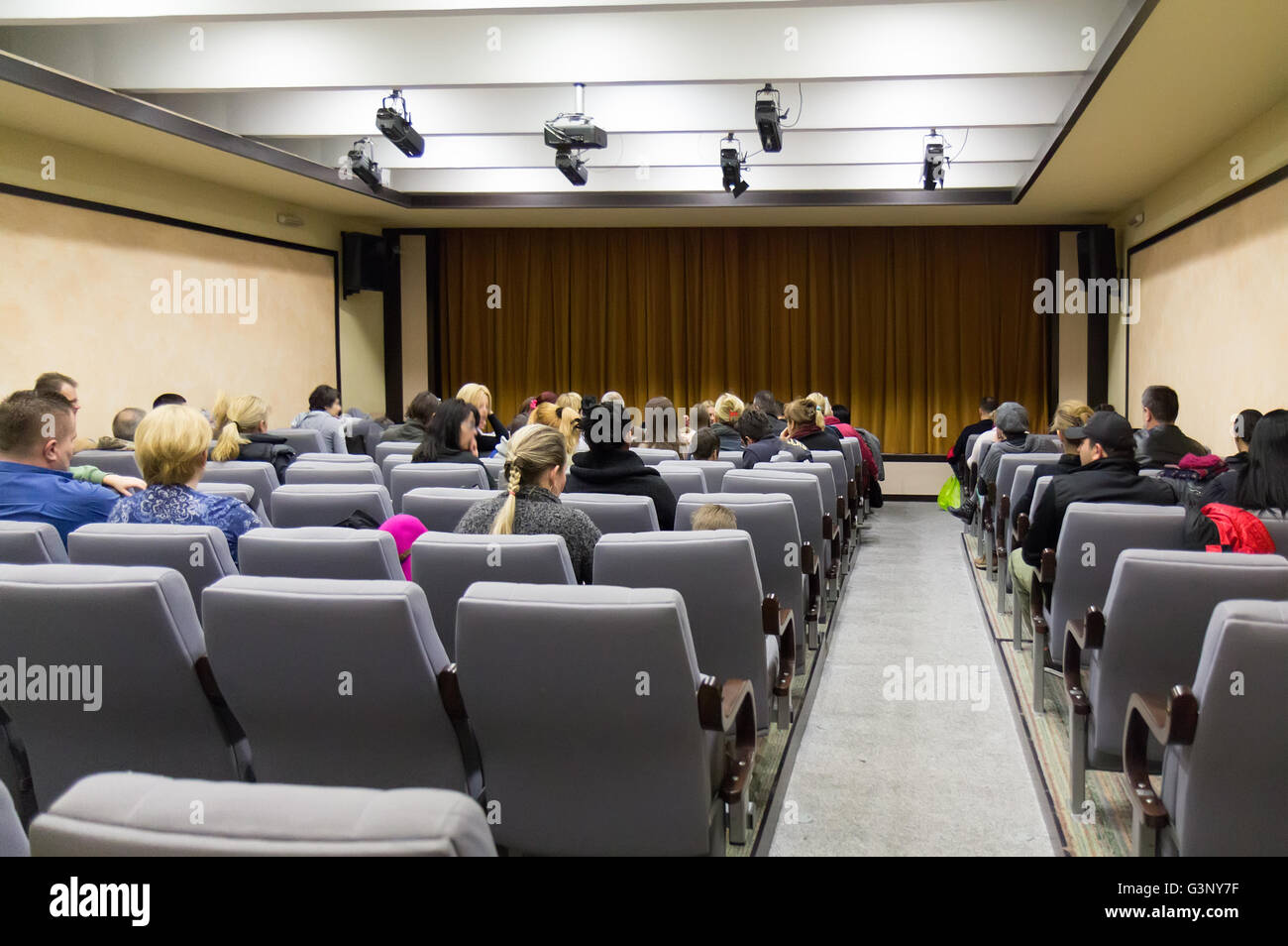 People in the theater Stock Photo - Alamy