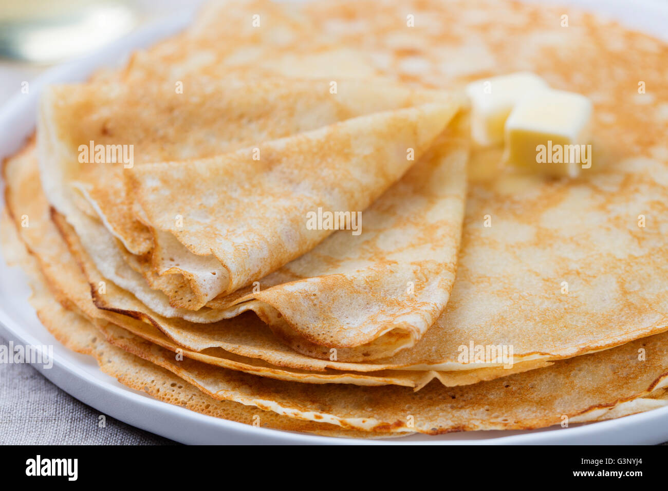 French crepes butter honey hi-res stock photography and images - Alamy