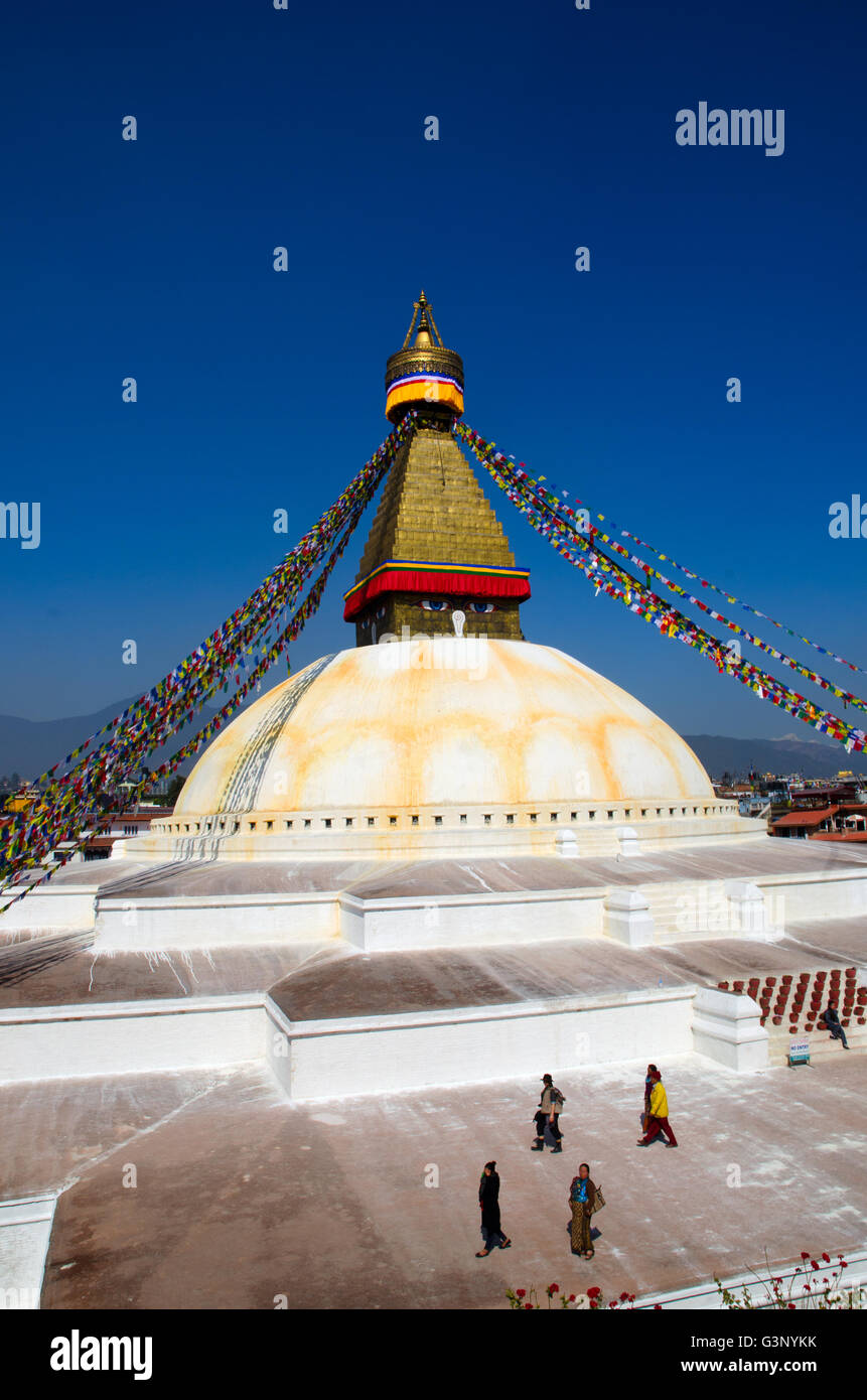 Buddha Stupa in Kathmandu, Nepal Stock Photo - Alamy