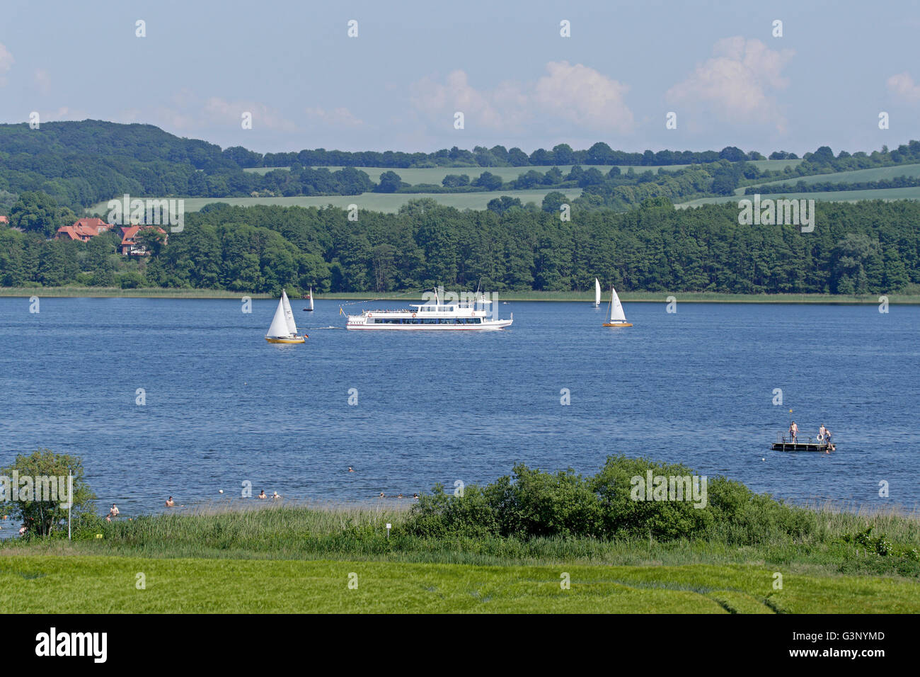 Lake Ratzeburg, Gross Sarau, Schleswig-Holstein, Germany Stock Photo ...