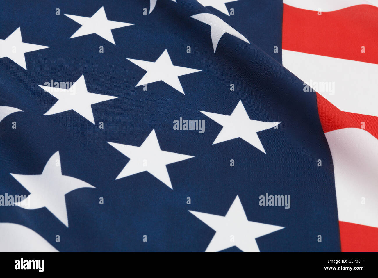 Part of ruffled national flags series - USA Stock Photo - Alamy