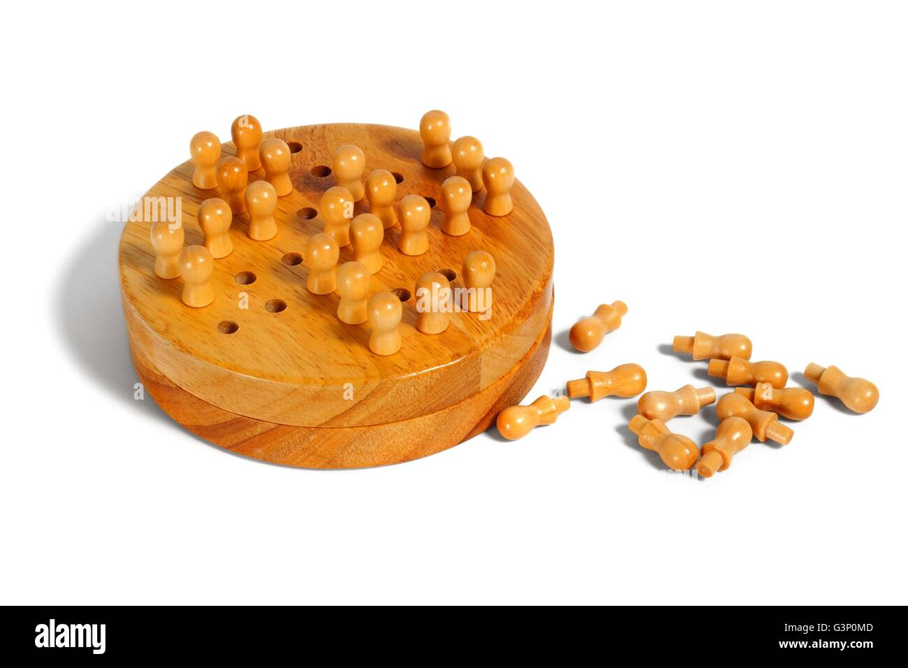 Peg solitaire game Stock Photo - Alamy
