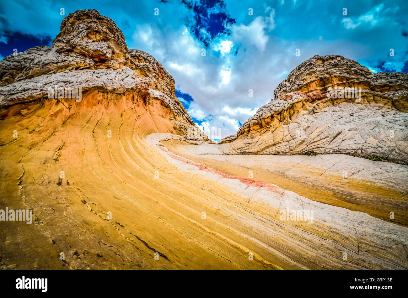 Amazing scenery - White Pocket, Arizona Stock Photo - Alamy