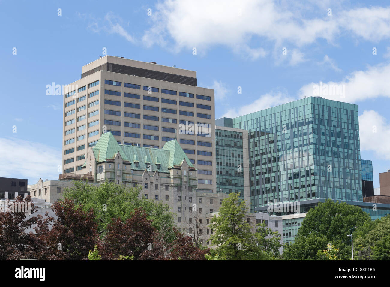 Office buildings on a sunny day Stock Photo - Alamy