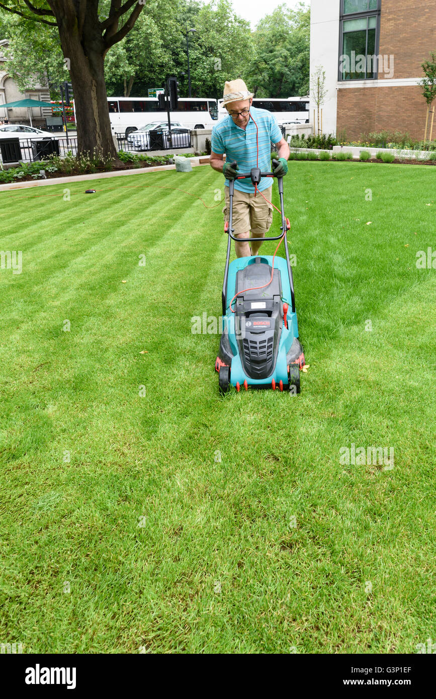 Mowing lawn uk hi-res stock photography and images - Alamy