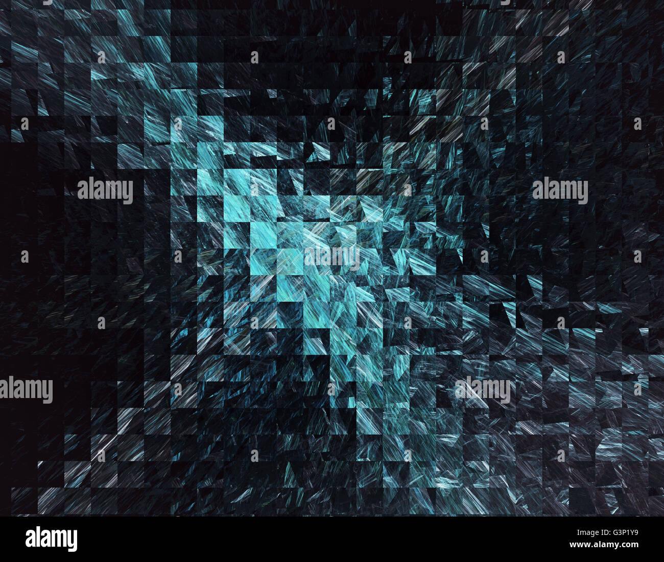 Abstract square shapes on black background Stock Photo - Alamy
