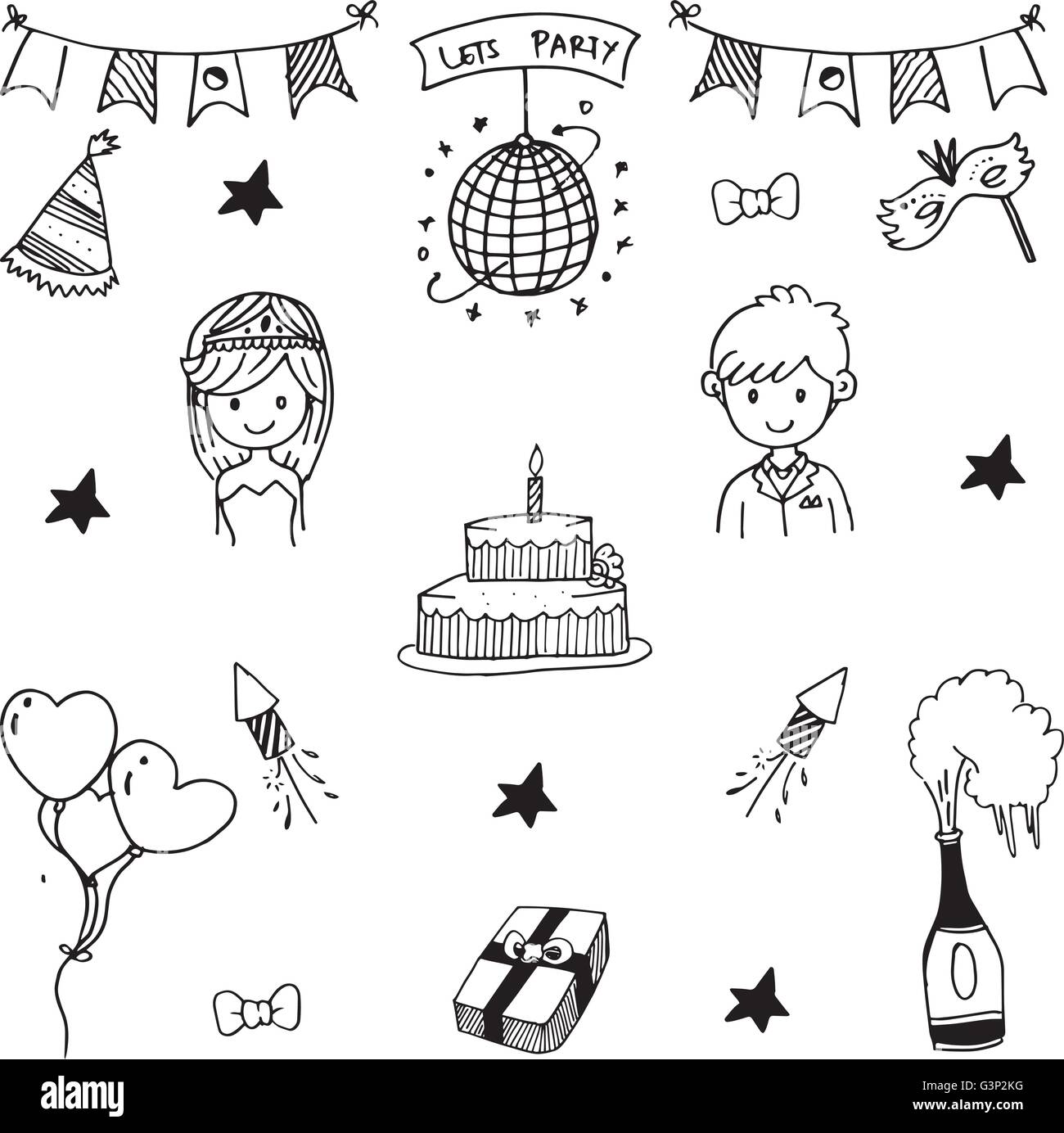 Party light Black and White Stock Photos & Images - Alamy