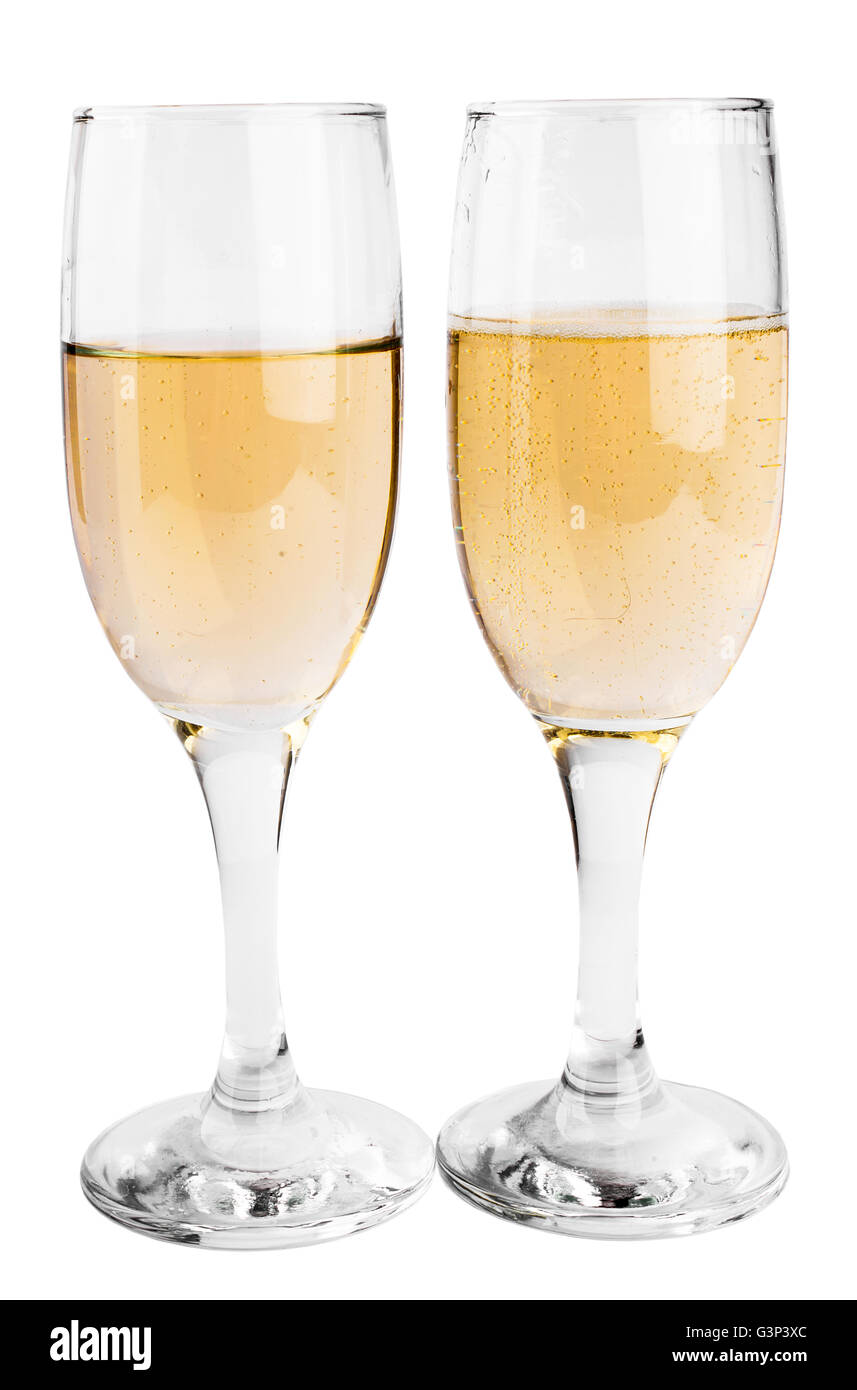 Two glasses of champagne Stock Photo - Alamy