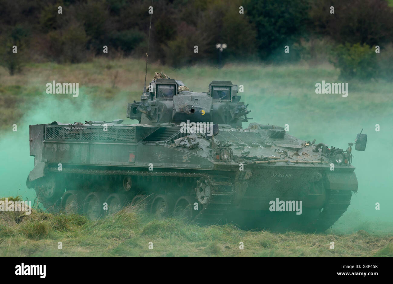 Challenger 2 tank on training manoeuvres with the British Army on ...