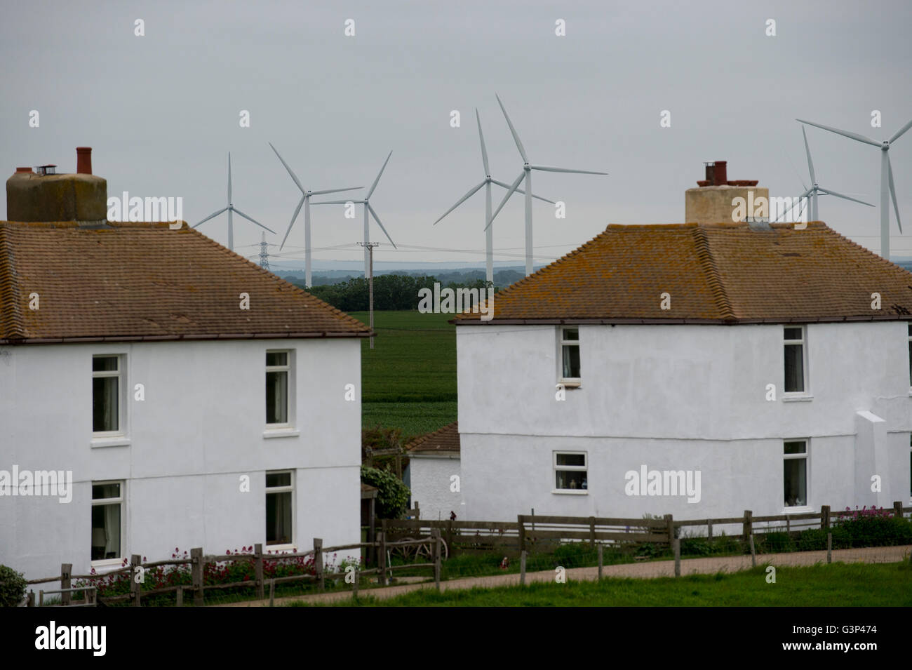 Wind turbines in rural Kent, England Stock Photo - Alamy