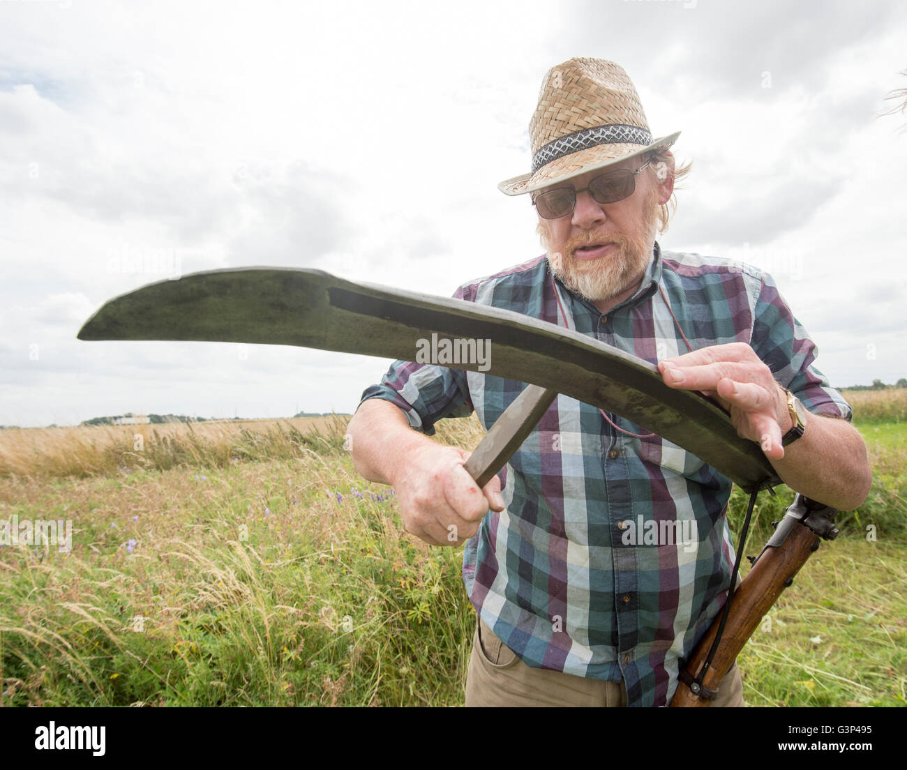 Historical harvesting with scythe hi-res stock photography and images ...