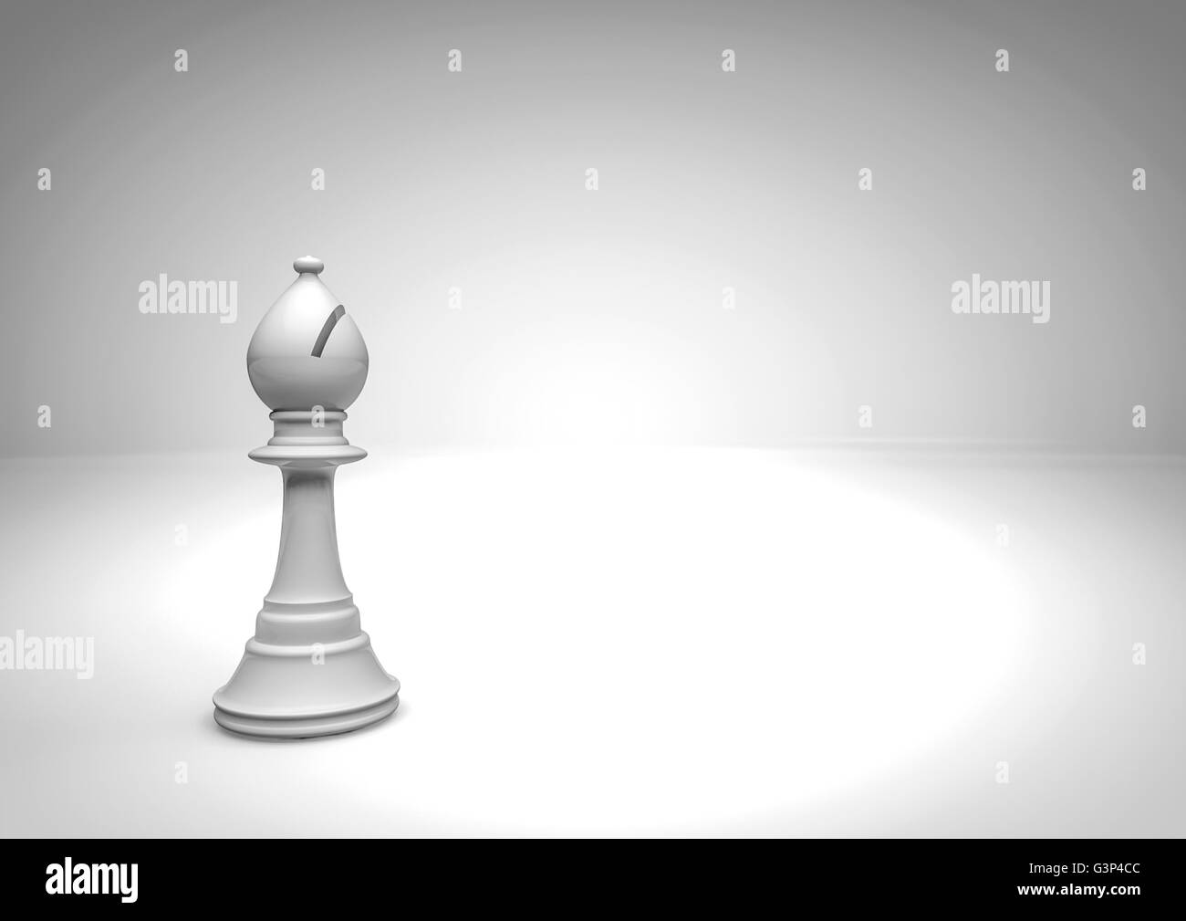 Chess bishop / 3D render of chess piece Stock Photo - Alamy