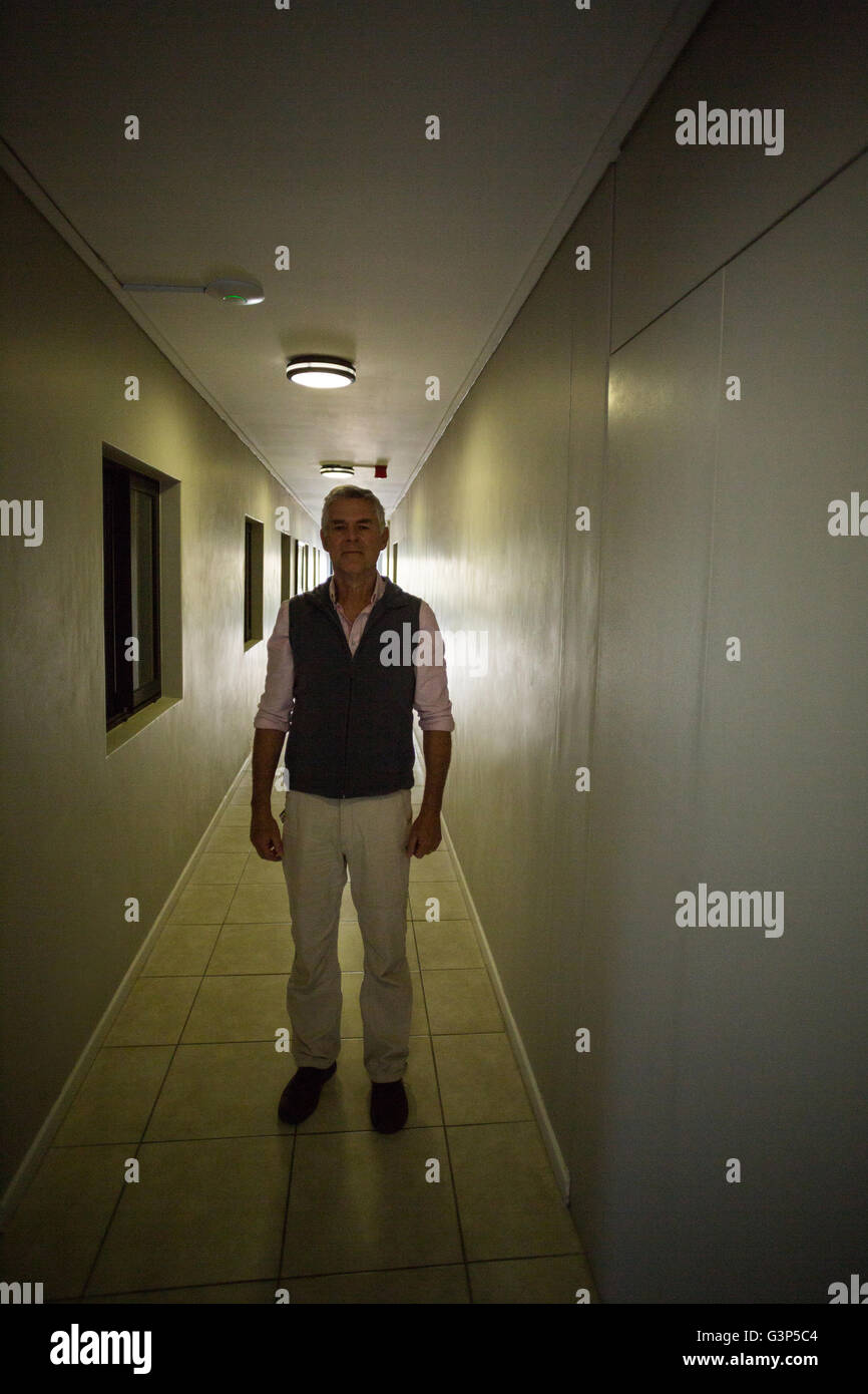 Grey corridor hi-res stock photography and images - Alamy