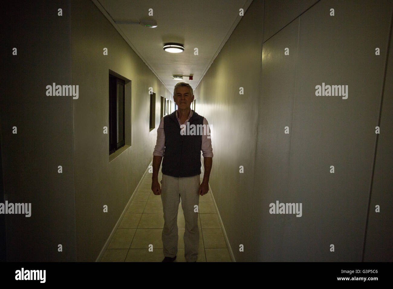 Illuminated corridor in office hi-res stock photography and images - Alamy