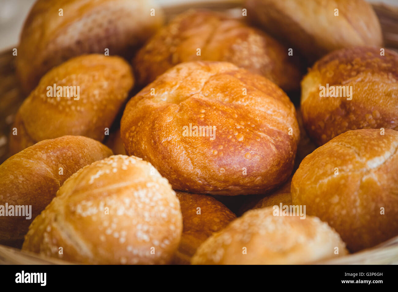 View of bread rolls Stock Photo - Alamy