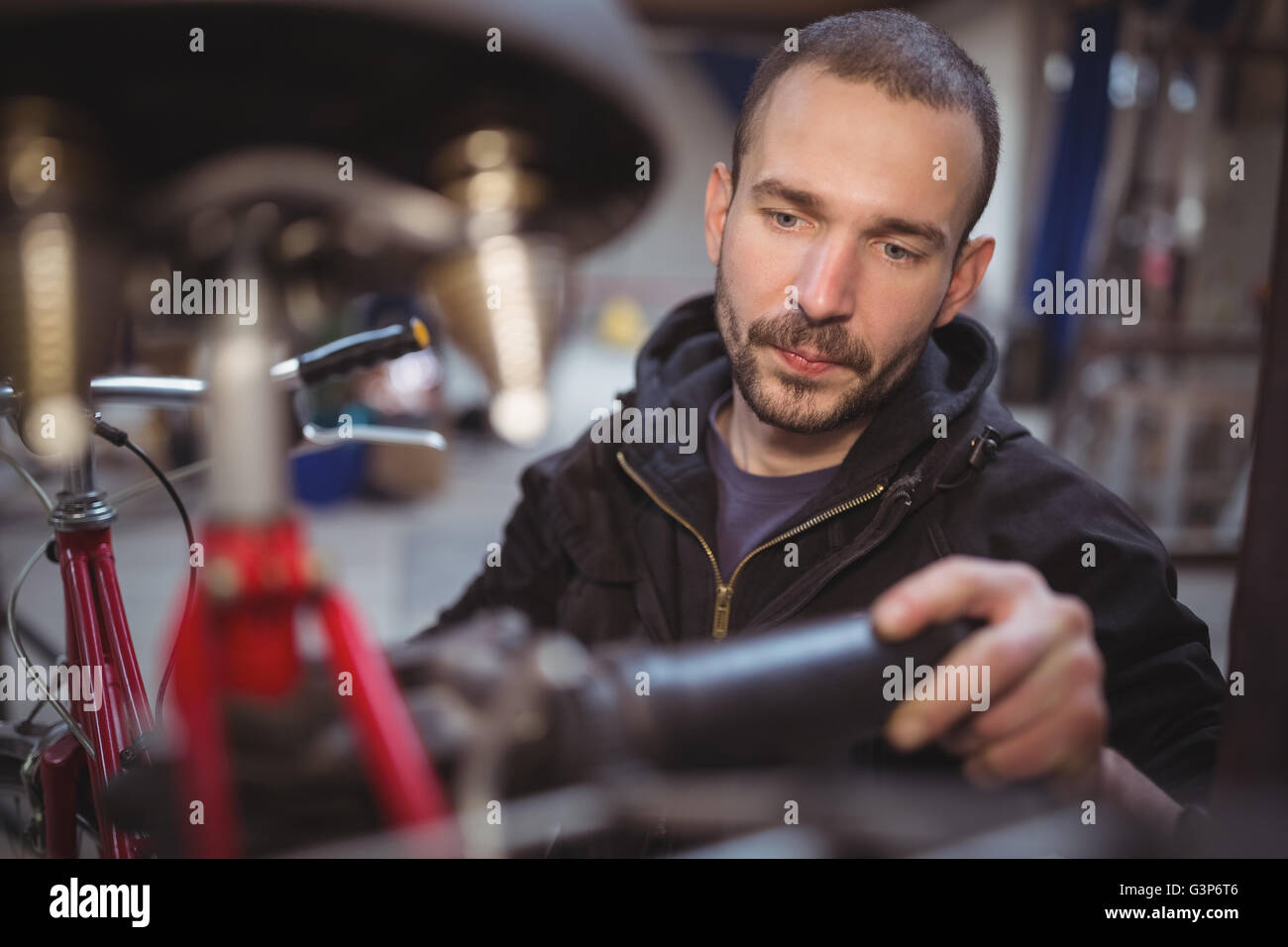 Repairman bicycle hi-res stock photography and images - Alamy