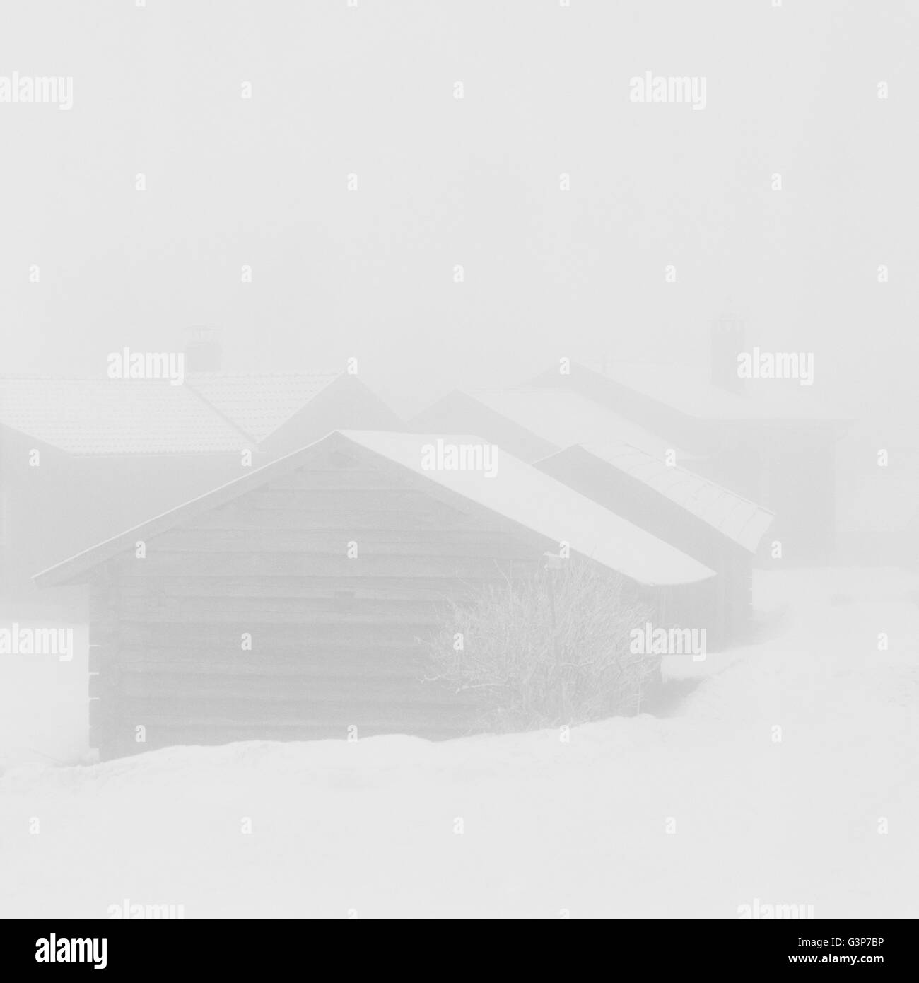 Sweden, Dalarna, Orsa, Wooden house in winter Stock Photo - Alamy