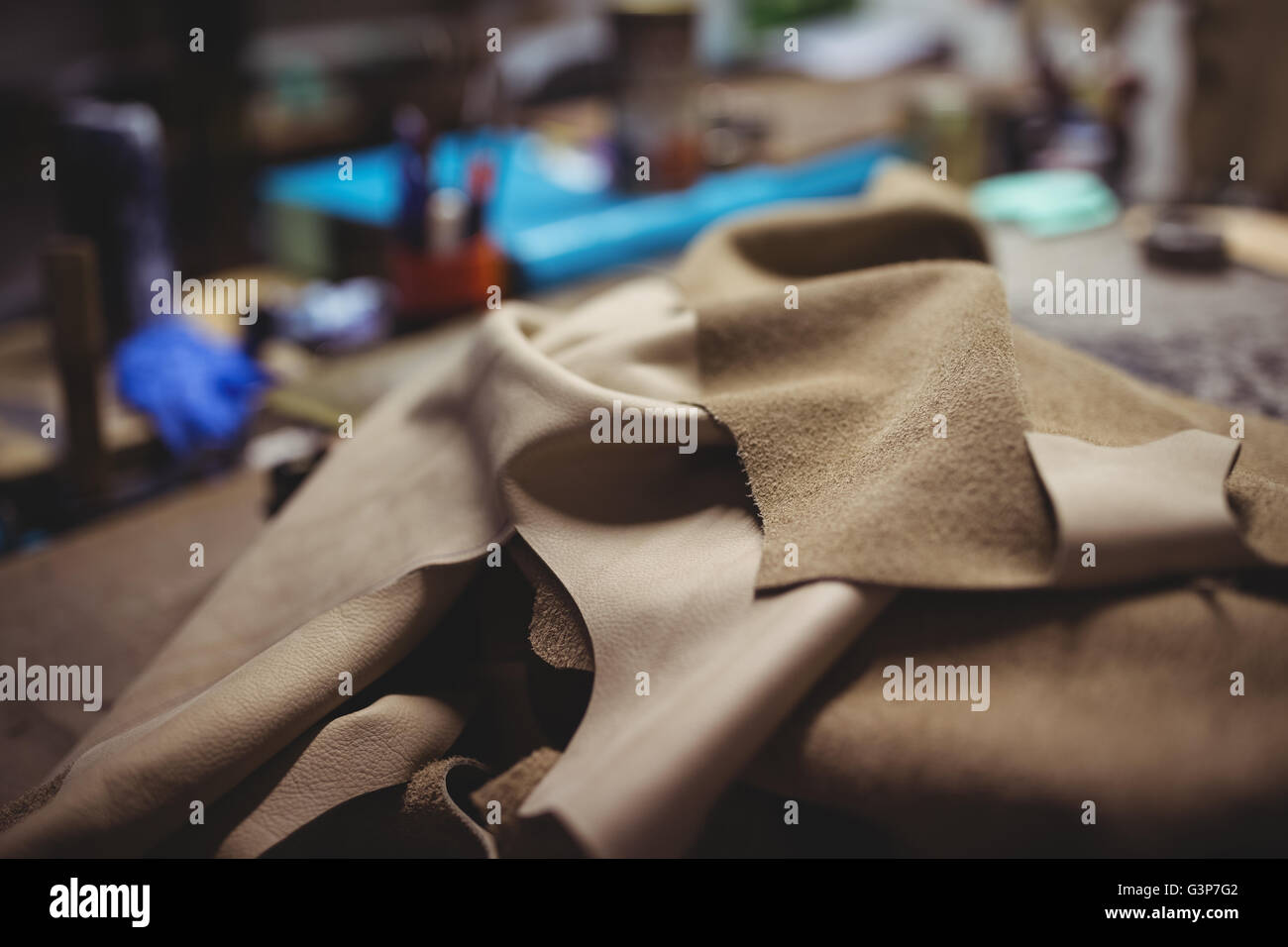 Raw material of a cobbler Stock Photo - Alamy