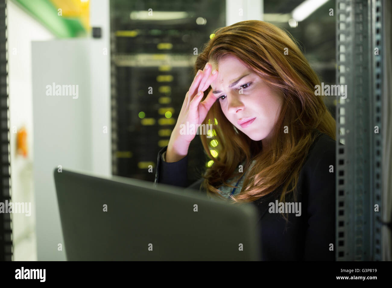 Confused looking computer technician hi-res stock photography and ...