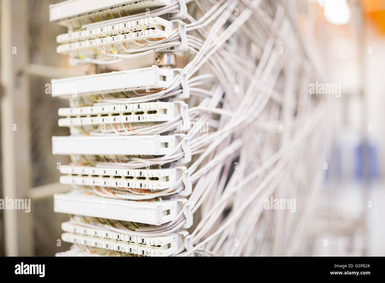 Close-Up of rack mounted server Stock Photo - Alamy