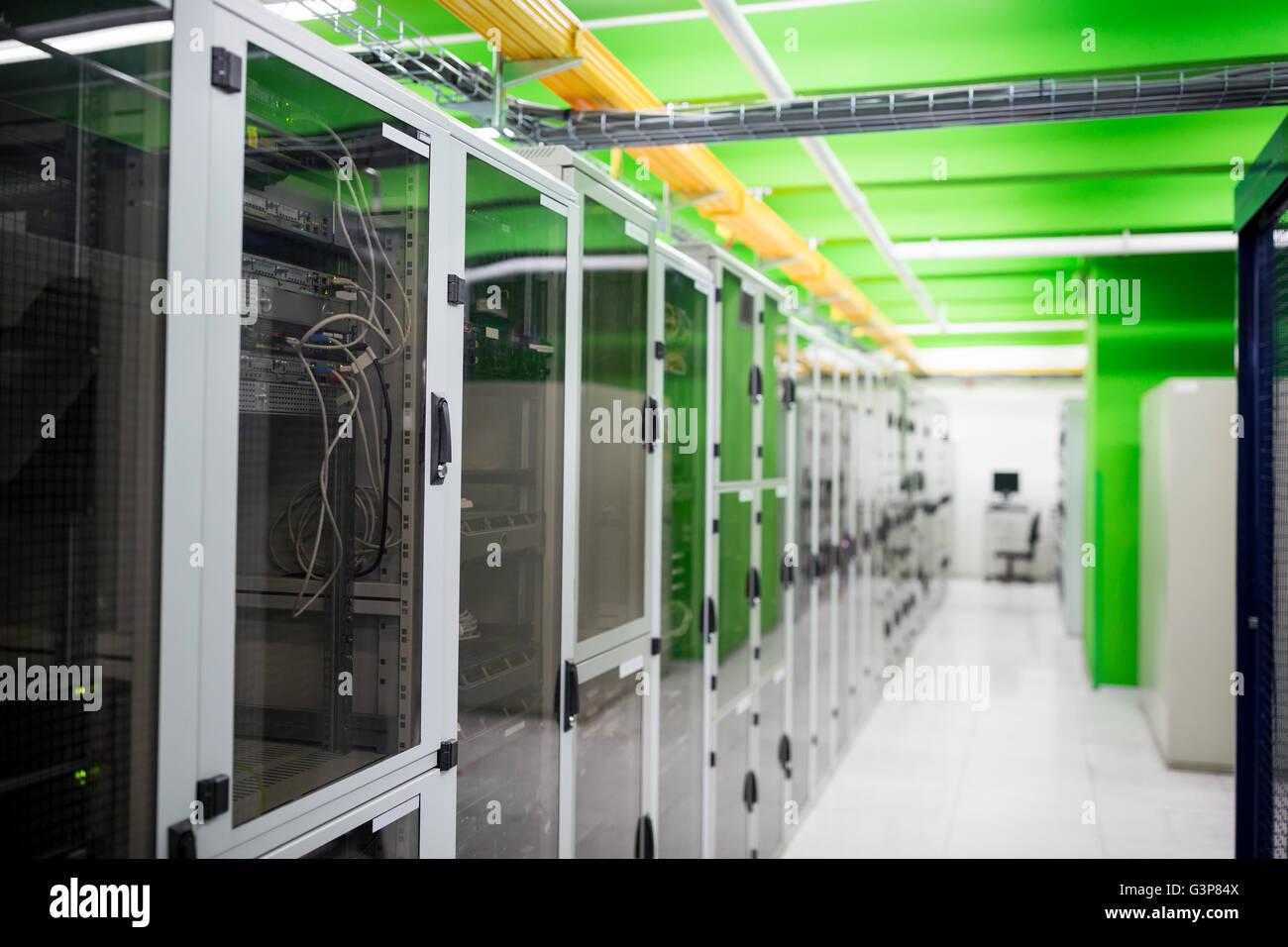 Server room with tower Stock Photo - Alamy