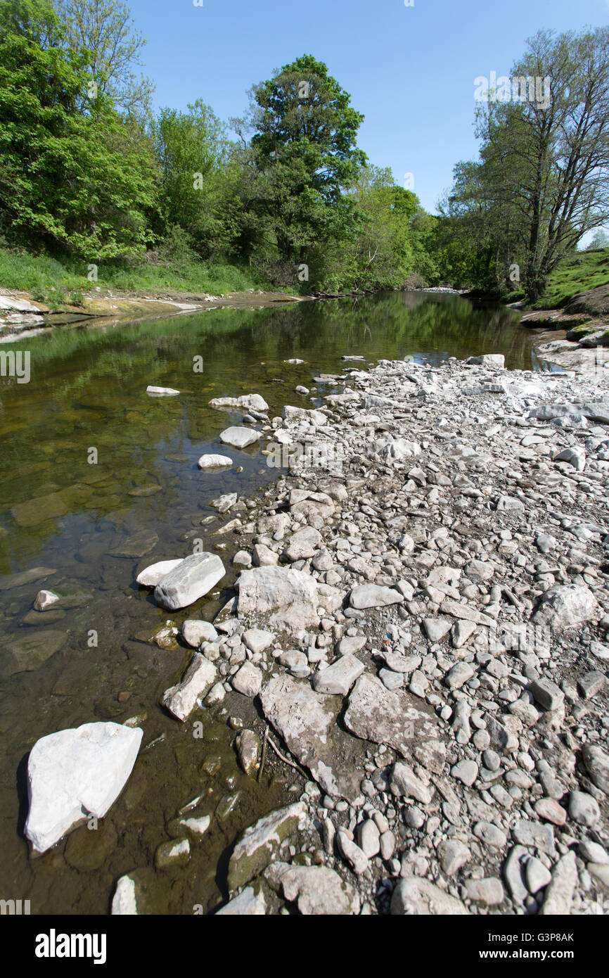 River Kent, England. Picturesque view of the River Kent on the stretch ...