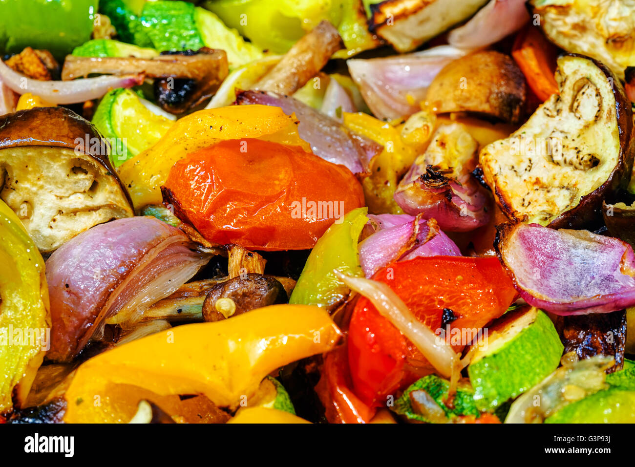 Self service restaurant with a vegetable dish Stock Photo - Alamy