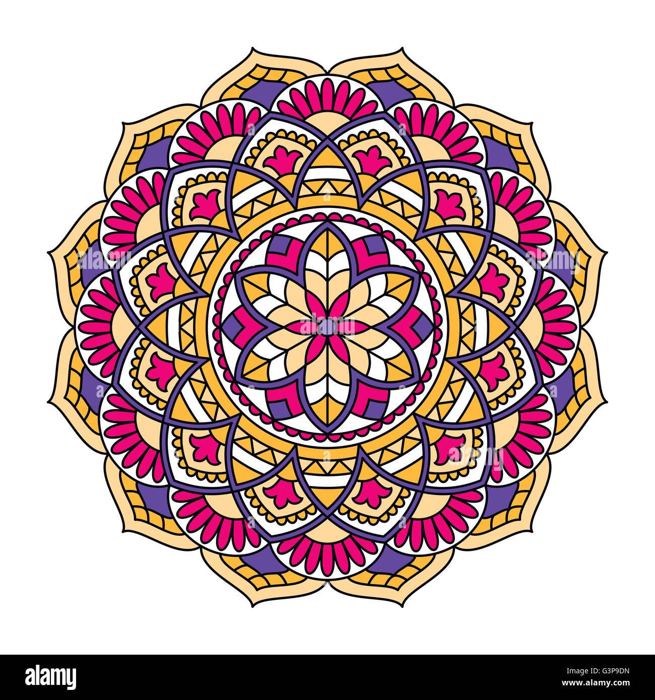 Mandala. Ornamental round pattern Stock Vector Image & Art - Alamy