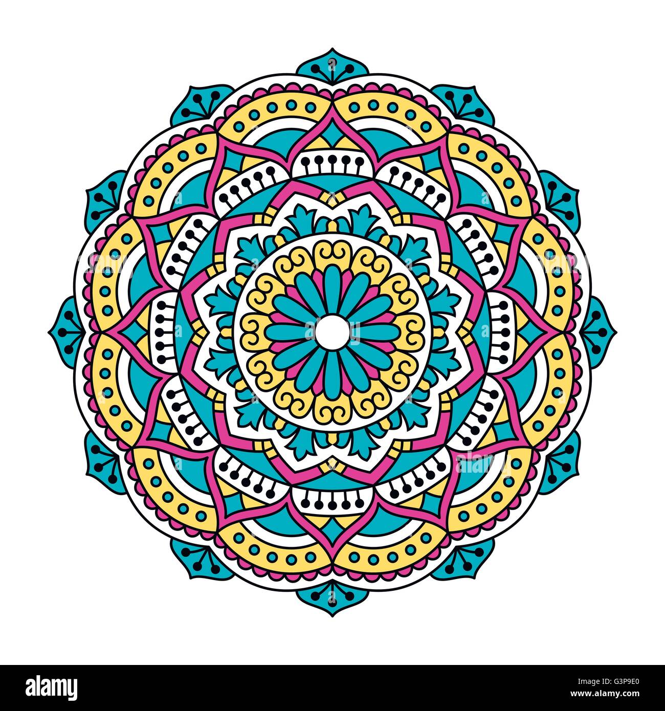 Mandala. Ornamental round pattern Stock Vector Image & Art - Alamy