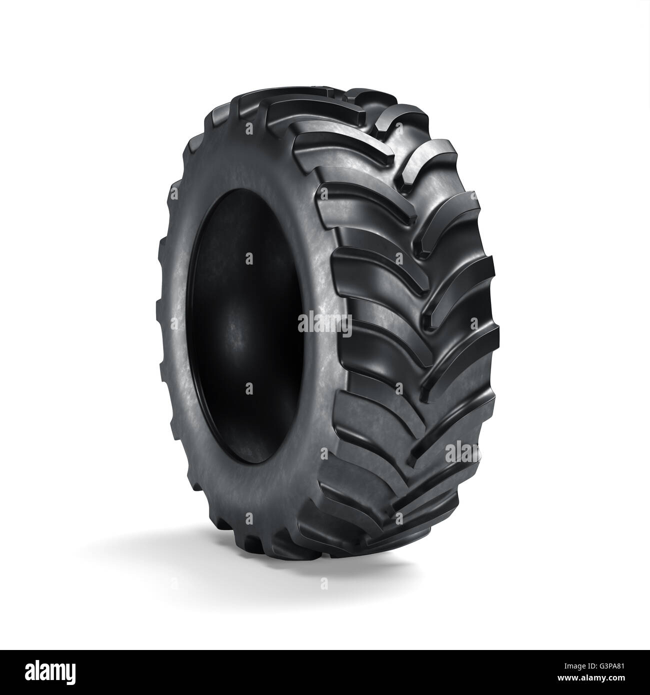 Tractor tyre isolated on white background. 3d rendering Stock Photo - Alamy