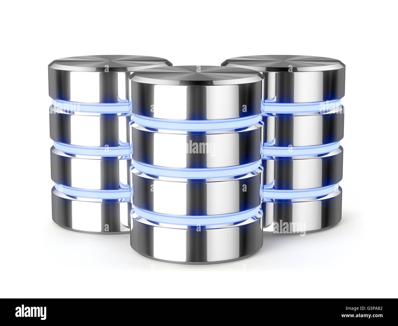 Big data, hard disk drive, metal data storage, light stripes database ...