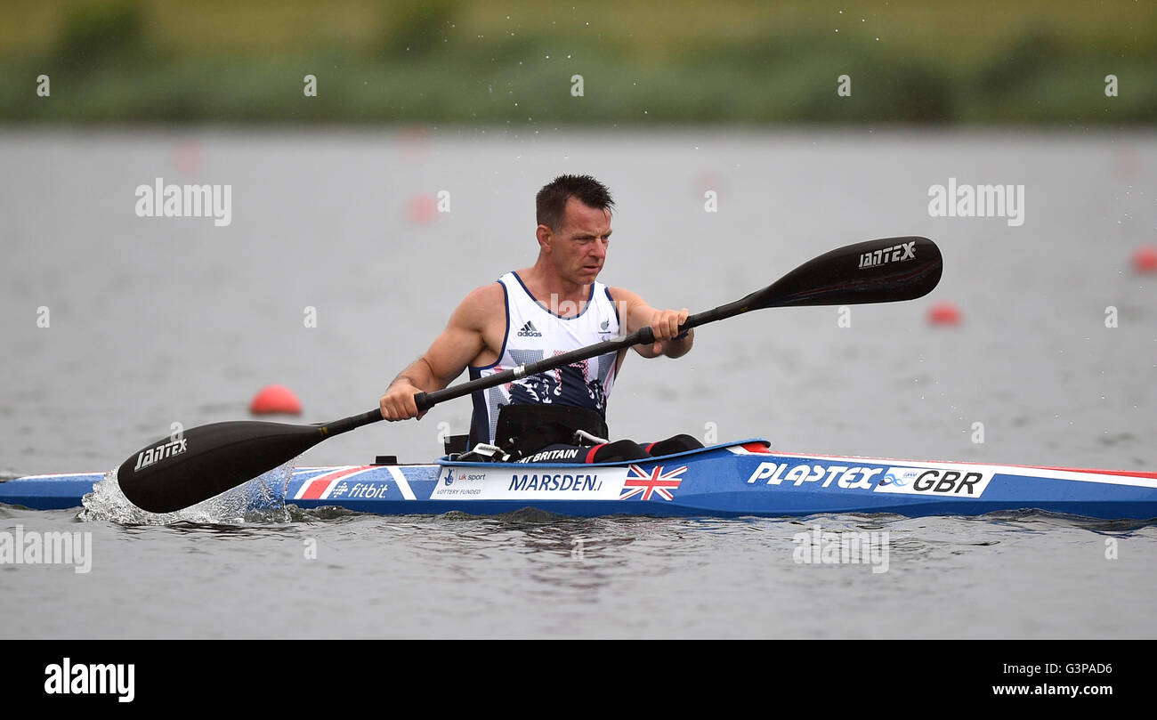 Great Britain's Ian Marsden during the team announcement at Eton Dorney ...