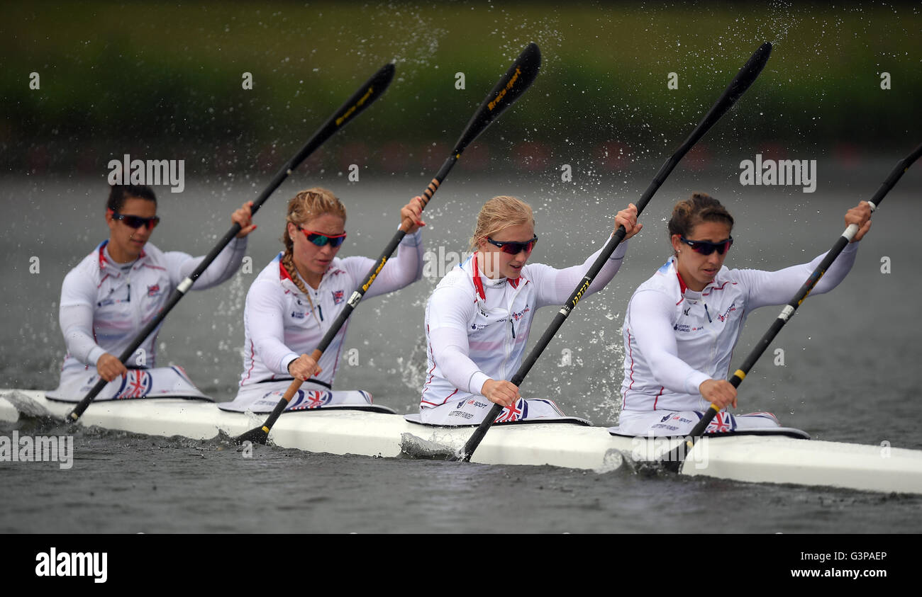 Great Britain's Jess Walker (right), Rachel Cawthorn, Rebeka Simon and ...