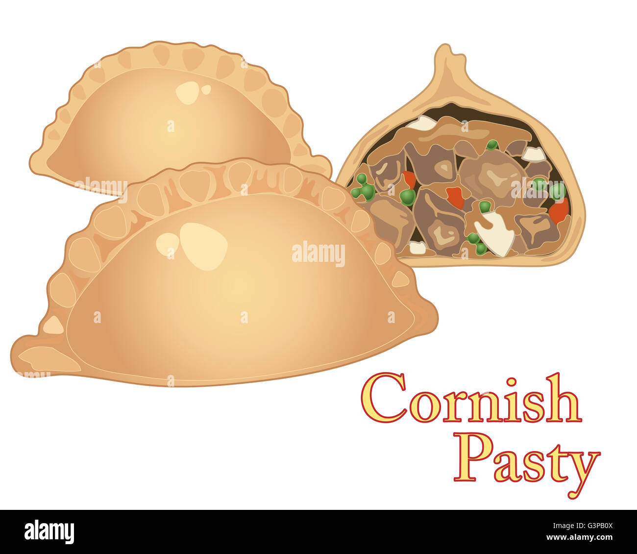 Pasty and illustration hi-res stock photography and images - Alamy
