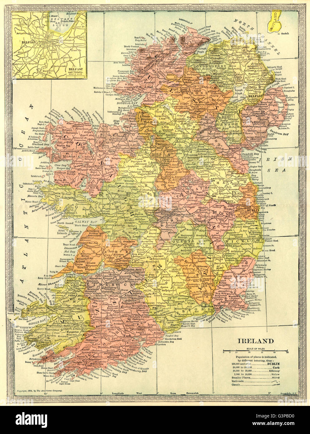 Partition of ireland map hi-res stock photography and images - Alamy