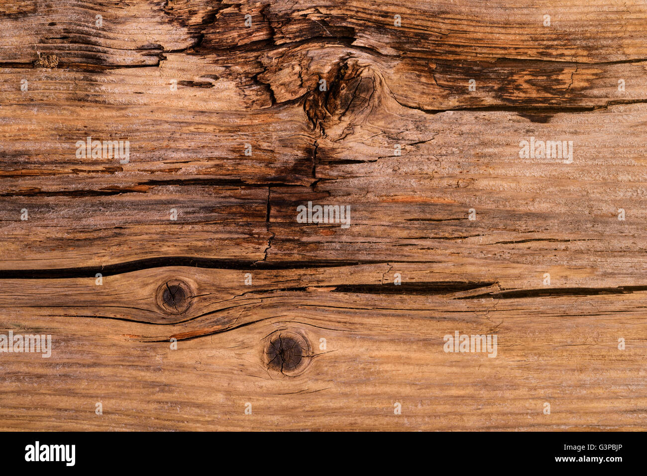 Partly rotted, cracked timber detail Stock Photo - Alamy