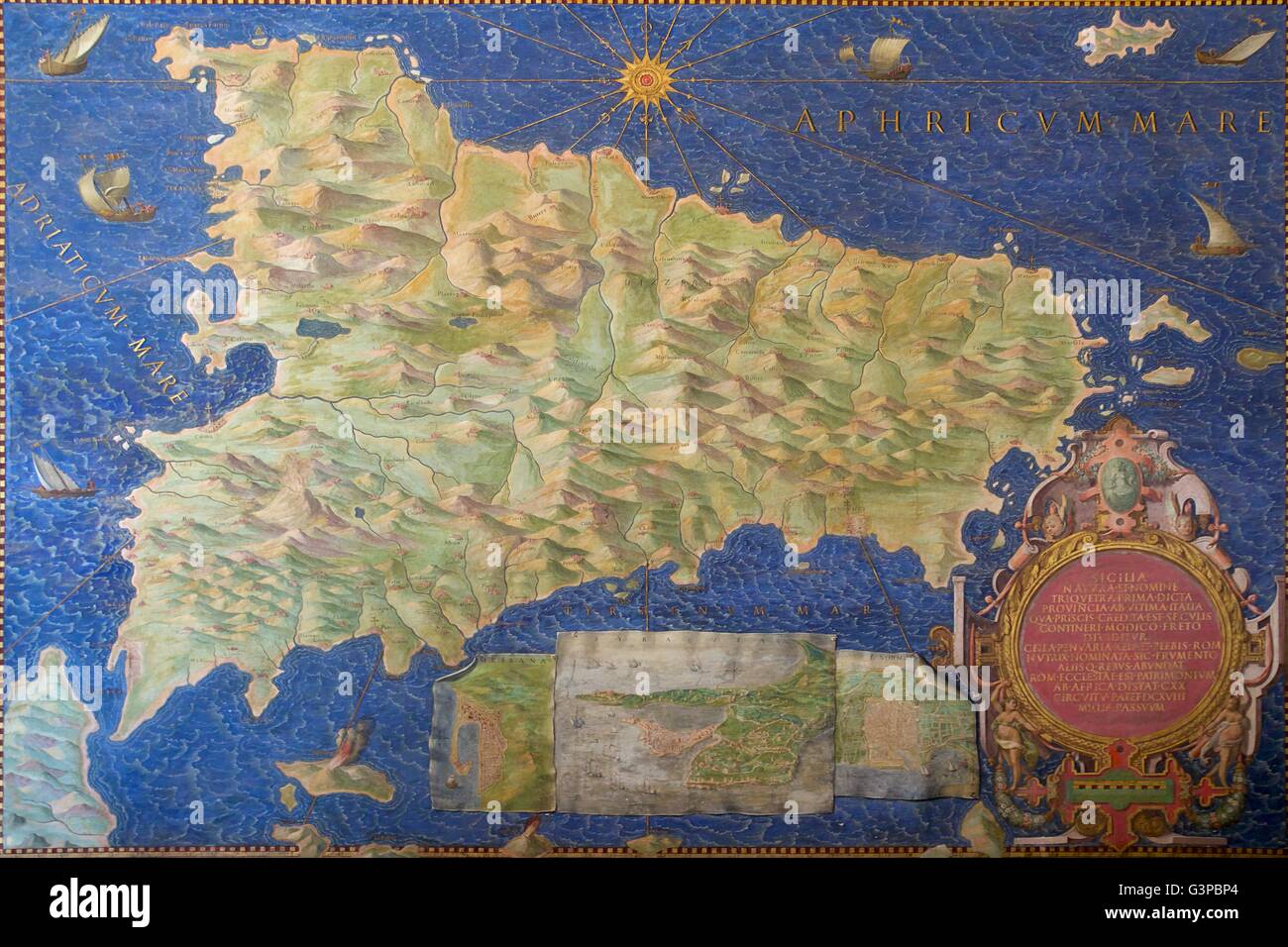 Map of sicily hi-res stock photography and images - Alamy