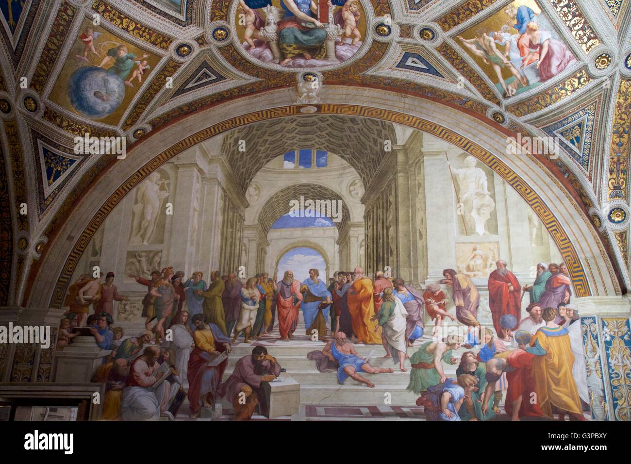 School of Athens, by Raphael, 1509, Room of the Signature, Raphael ...