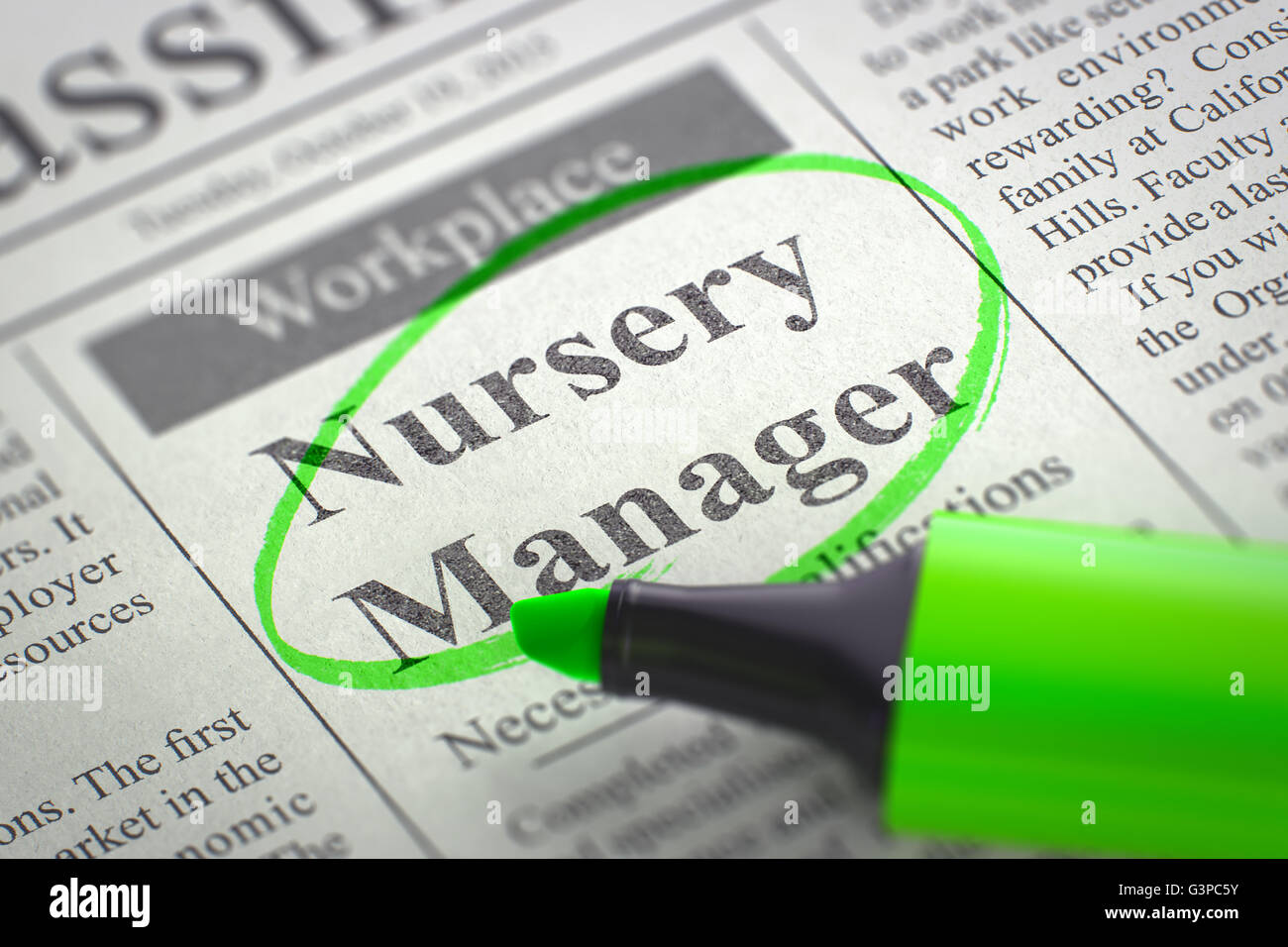 Nursery manager hi-res stock photography and images - Alamy