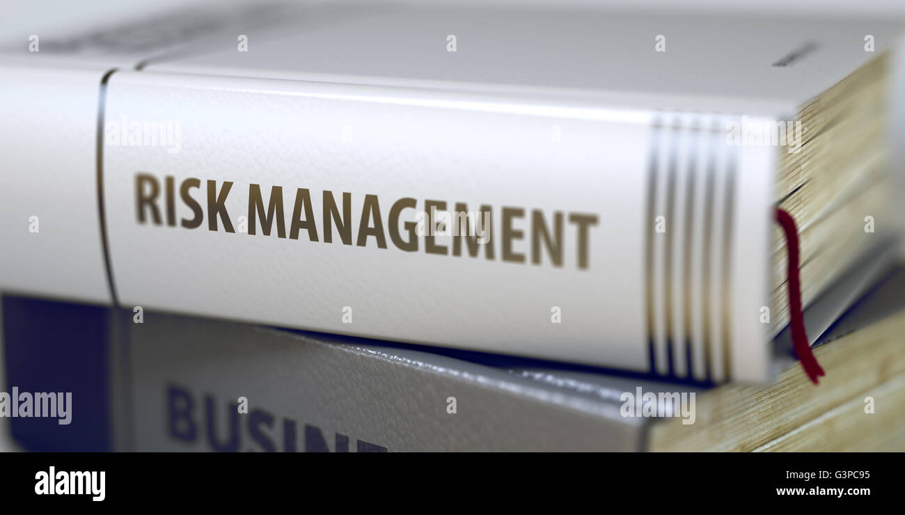Book Title on the Spine - Risk Management Stock Photo - Alamy