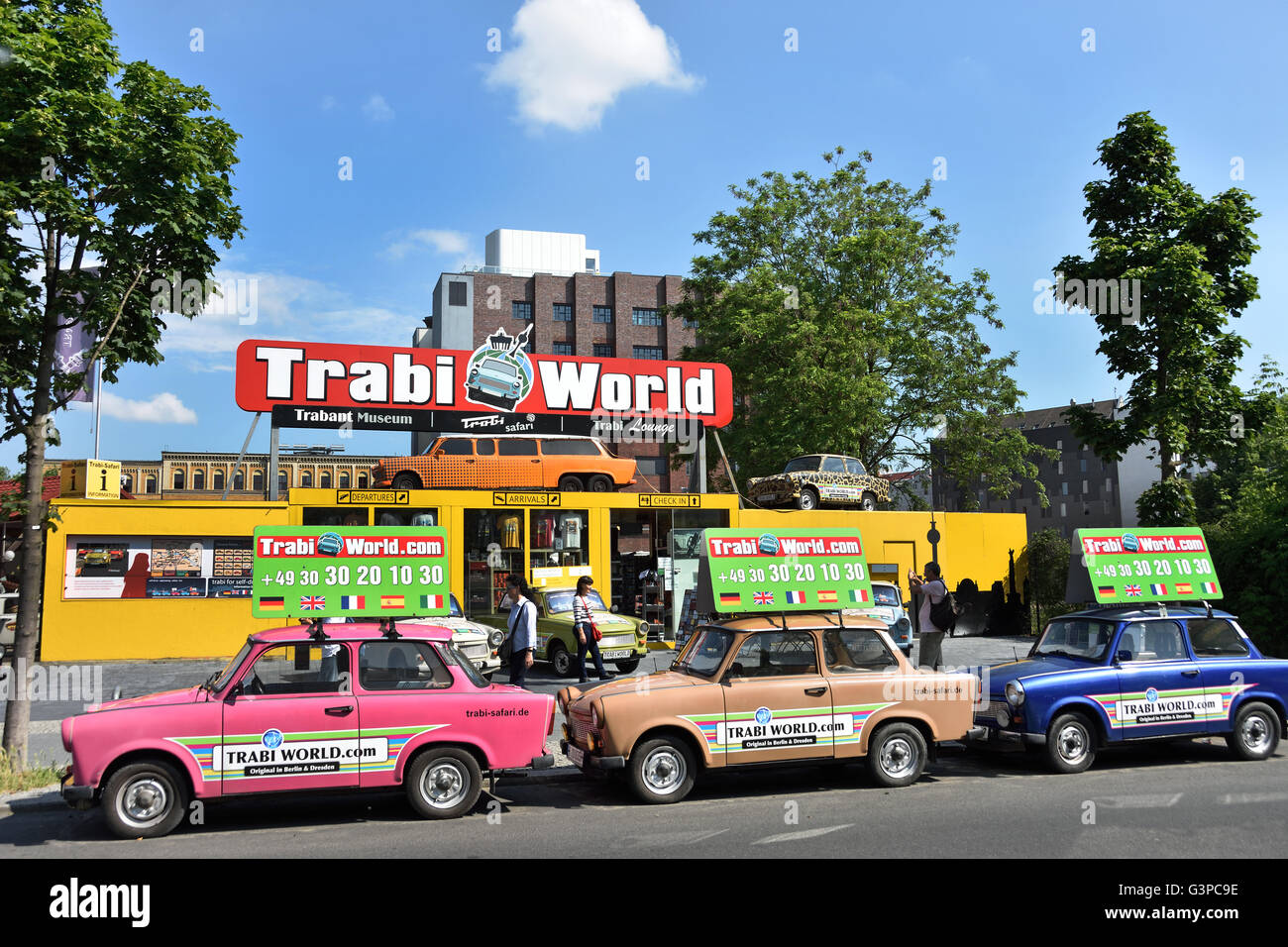 Old trabant safari cars outside trab hi-res stock photography and ...