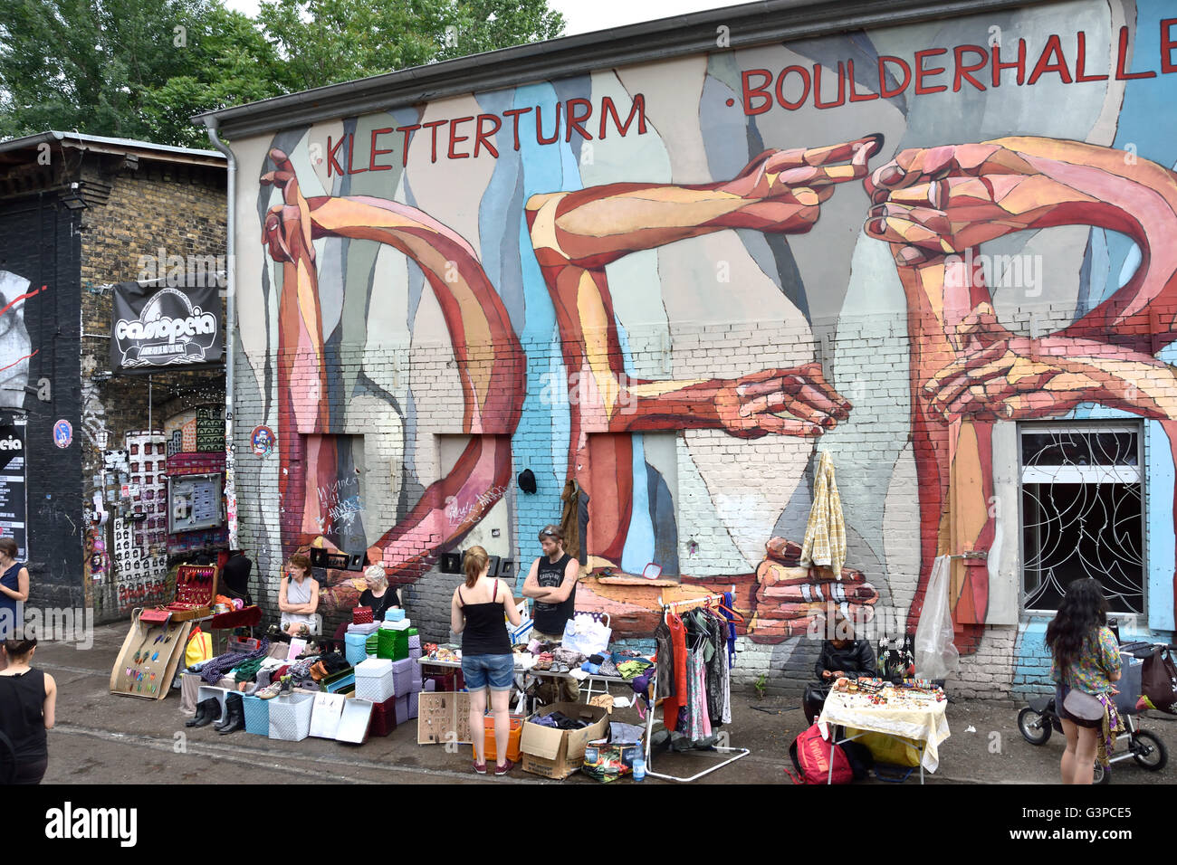 Graffiti in bohemian Friedrichshain - Kreuzberg Berlin RAW temple ...