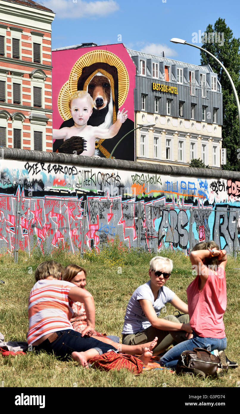 East Side Hotel on East Side Gallery's murals graffiti street art on ...