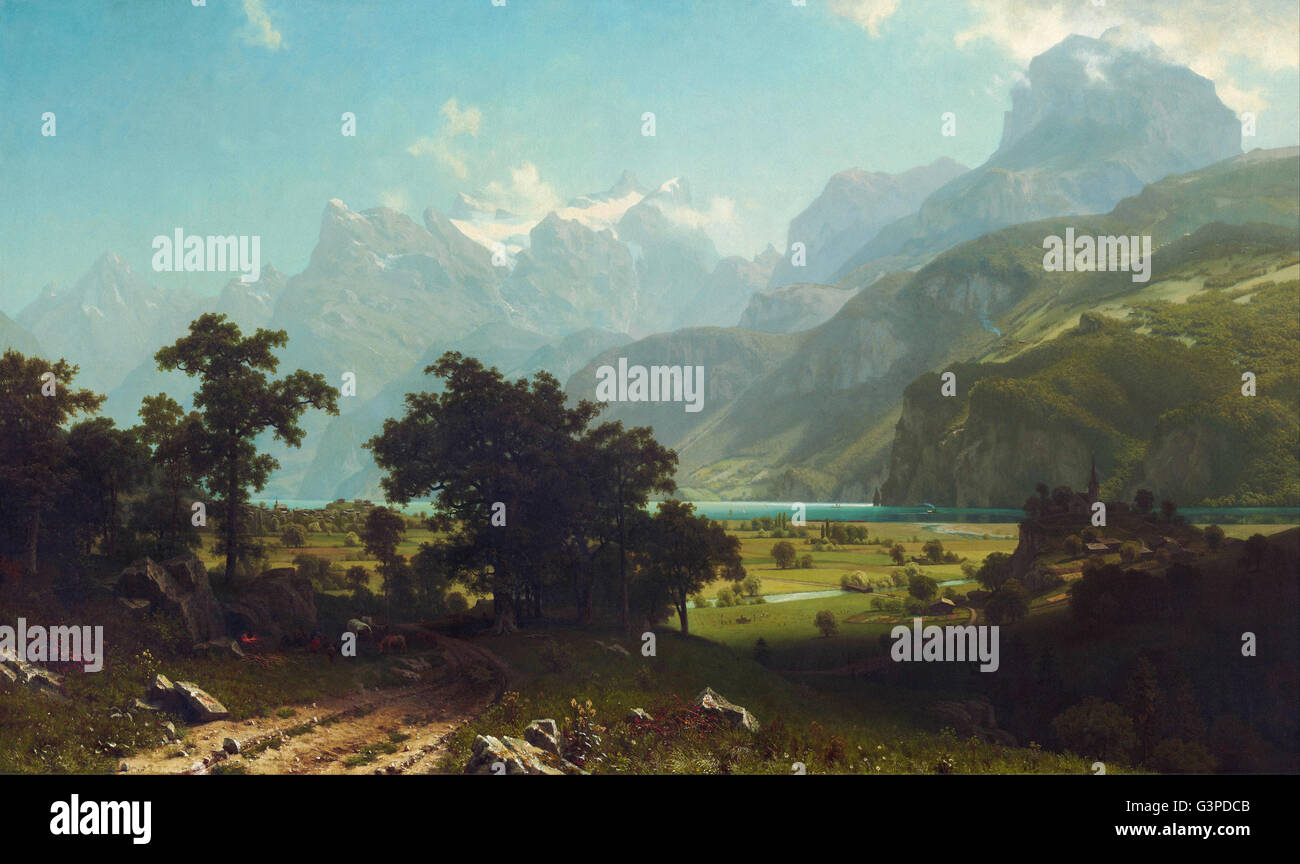 Albert Bierstadt - Lake Lucerne - National Gallery of Art, Washington ...