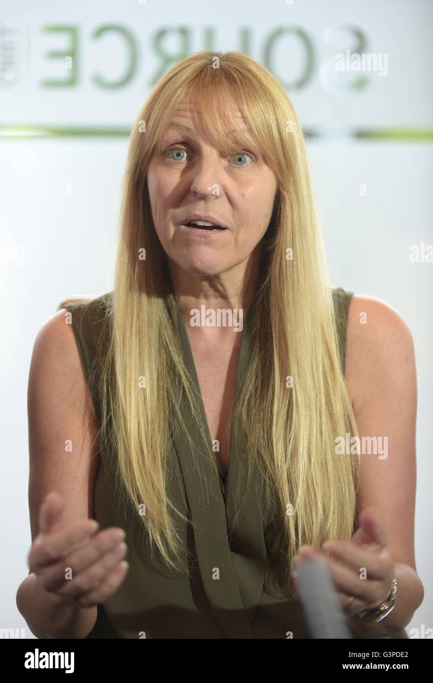 Alison Inglis, mother of judo athlete Stephanie Inglis, speaks to the ...